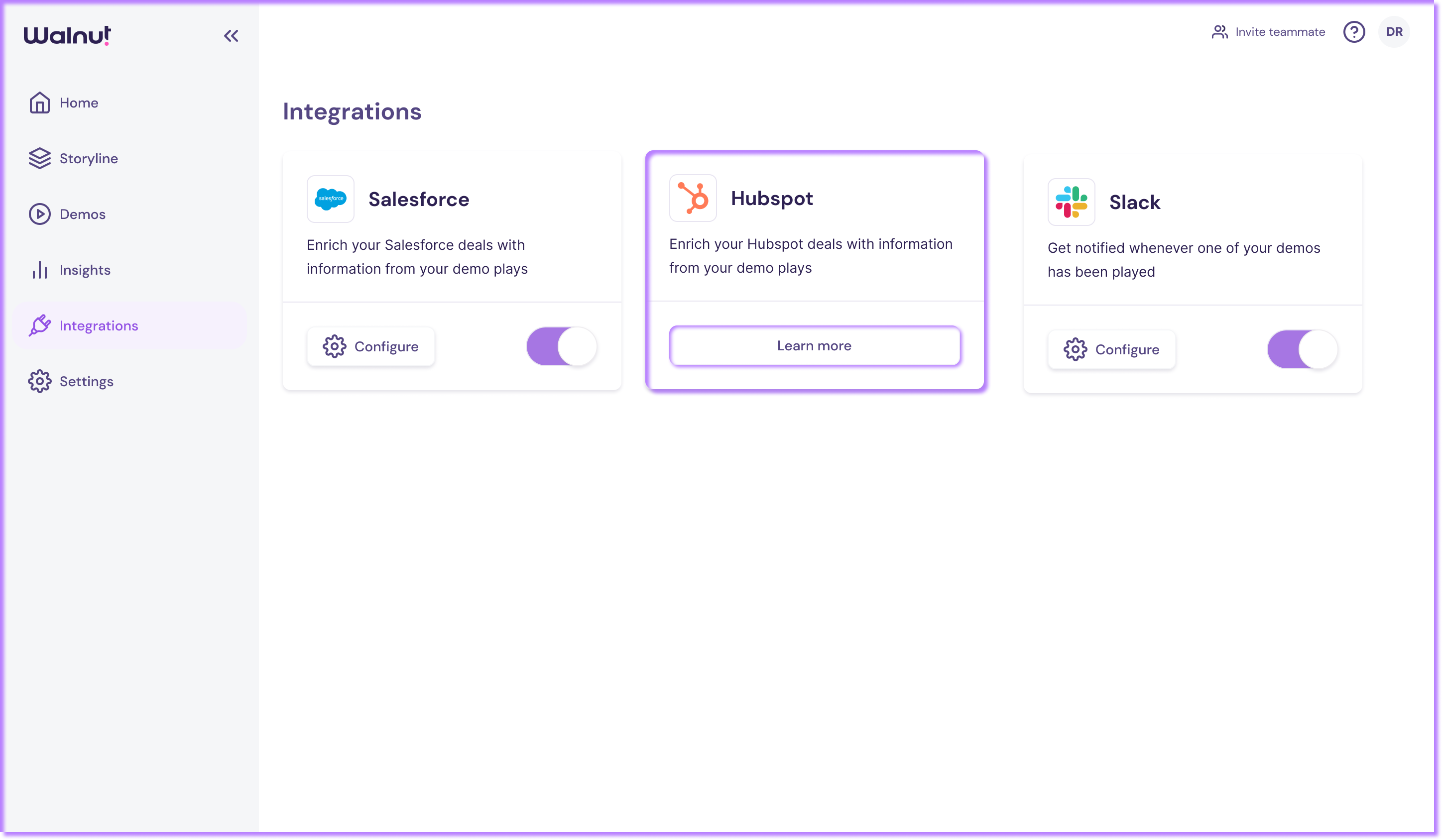 HubSpot – Walnut.io