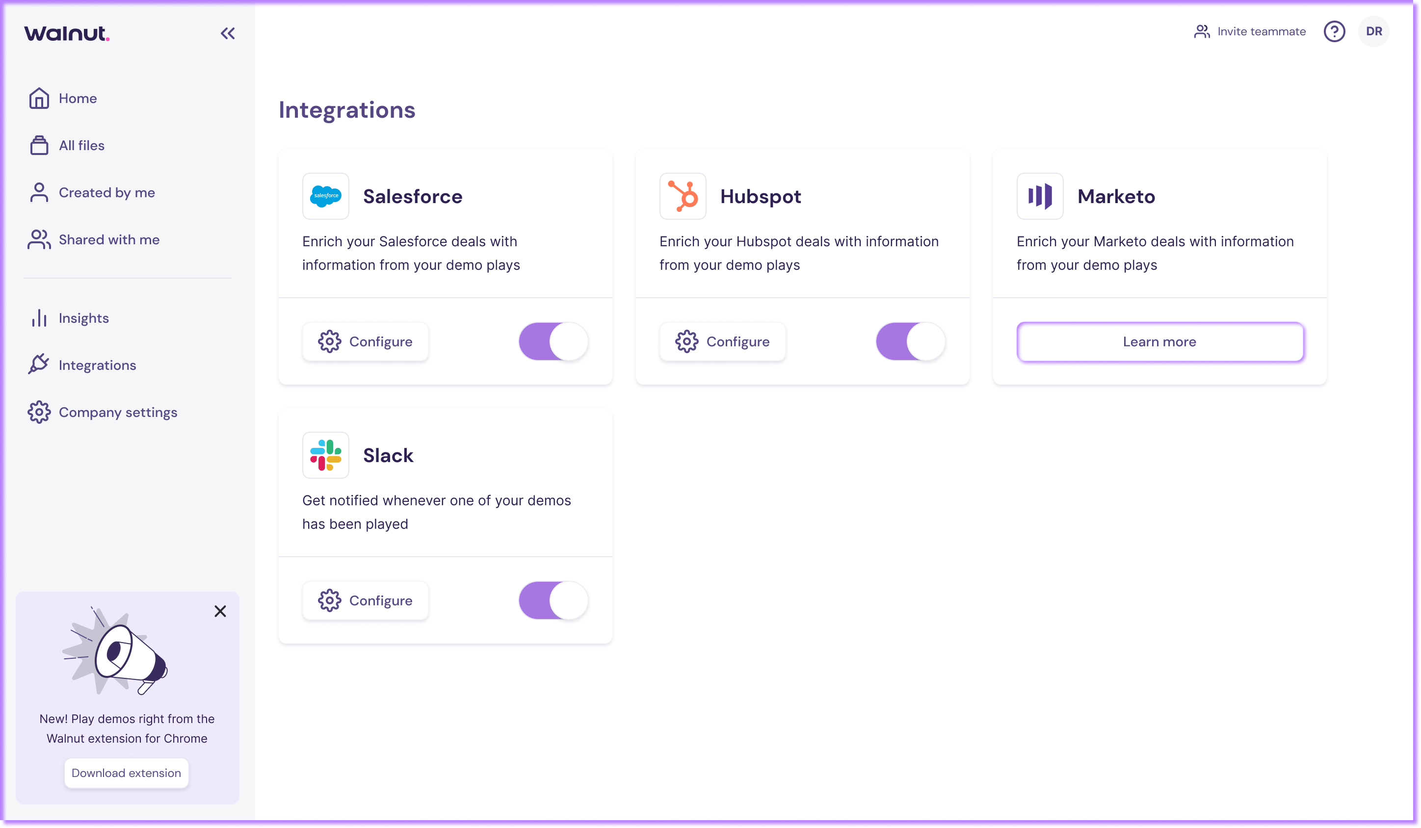 Connect to Marketo – Walnut.io